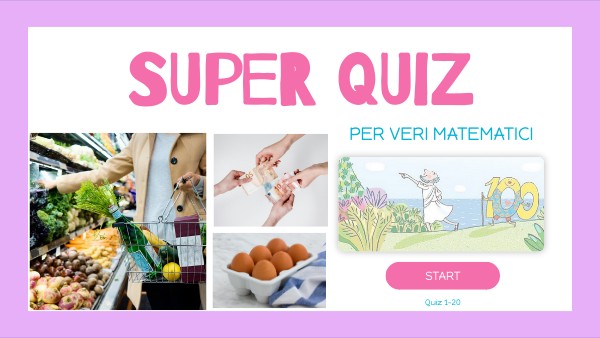 Quiz INVALSI Problemi 1-14 | Genially