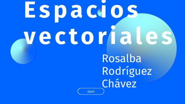 Espacios vectoriales | Genially