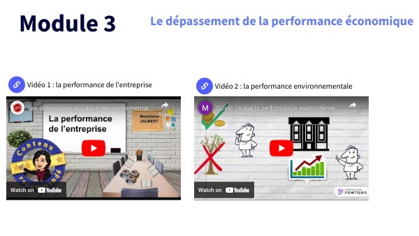 Le dépassement de la performance économique
