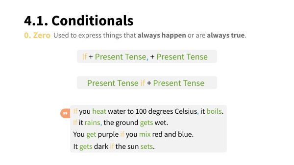 Unit 4 Grammar - Conditionals
