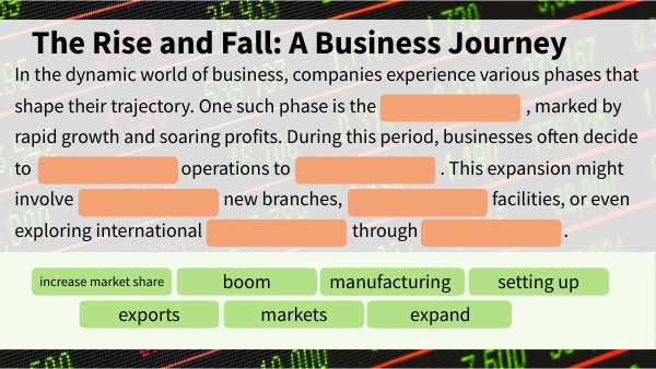 Unit 4 -Work and Business Vocabulary | Genially
