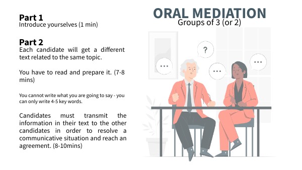 How to: Oral Mediation | Genially