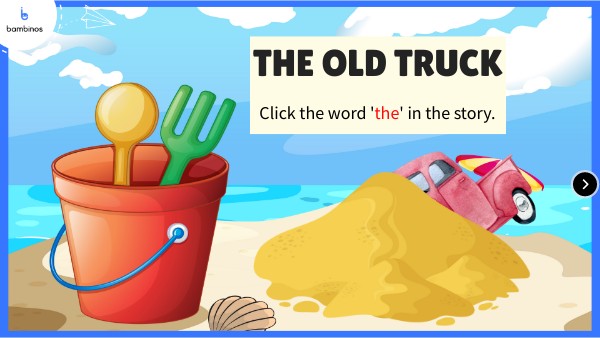 Sight words-old truck | Genially