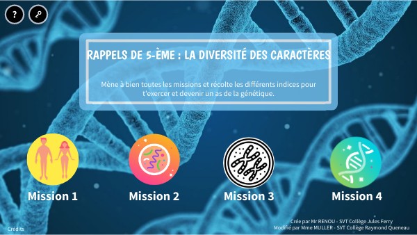 Rappels de 5m - Diversité des caractères | Genially