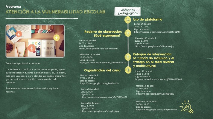 Asesorías pedagógicas programa AVE | Genially