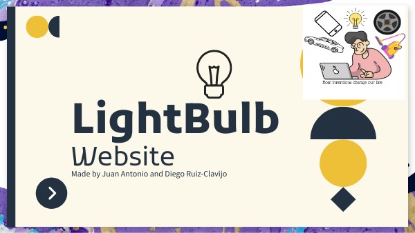 Our Website about Lightbulb | Genially
