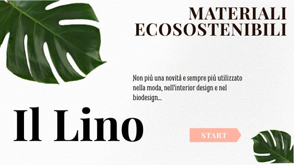 Il lino, materiale e design