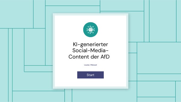 KI-generierter Social-Media-Content der AfD | Genially