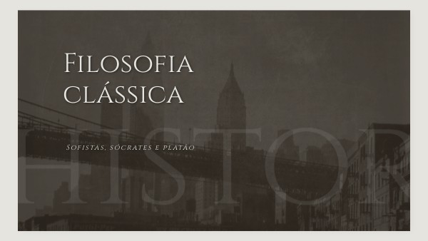 Filosofia Clássica