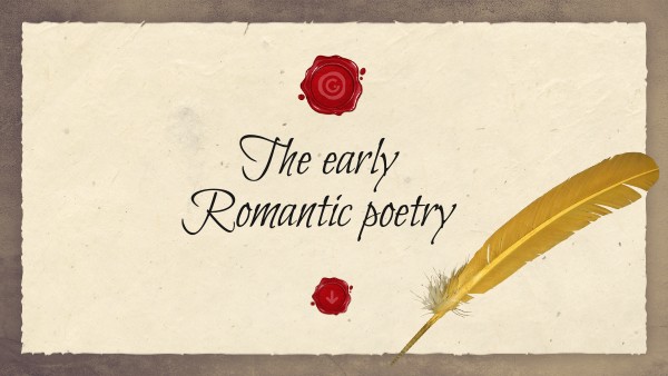 THE EARLY ROMANTIC POEATRY