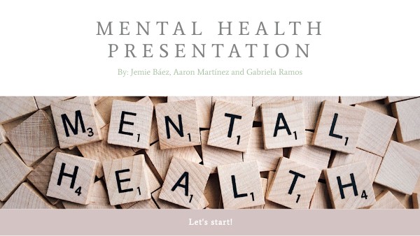 Mental Health Presentation | Genially