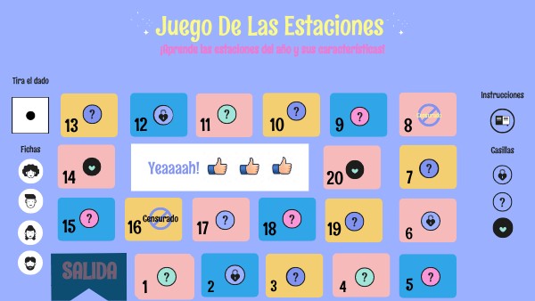 JUEGO DE LAS 4 ESTACIONES | Genially