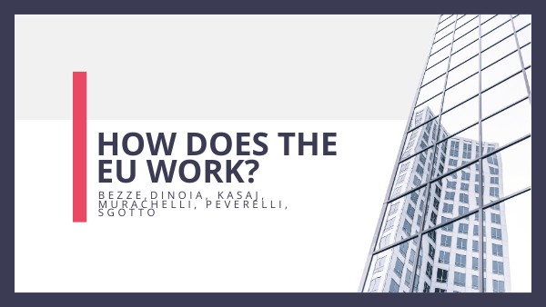 how does the eu work