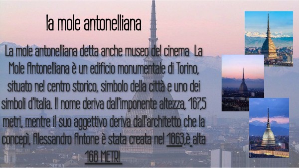 Presentazione Mole Antonelliana di Rebecca Revelli | Genially