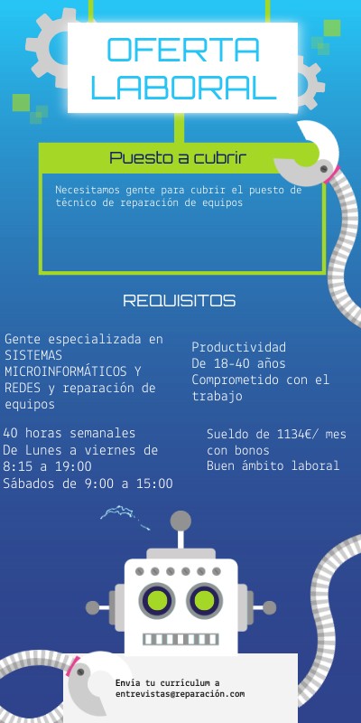 Infografía oferta laboral | Genially
