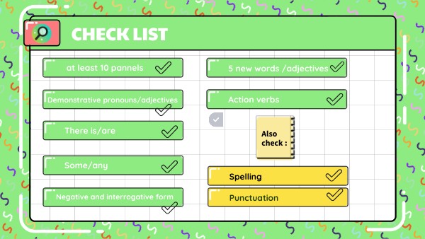 this is my school check list