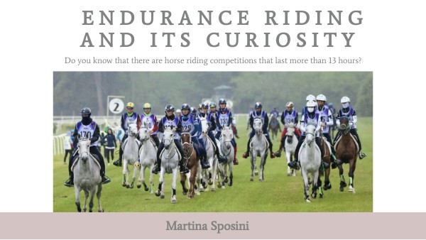 Endurance riding