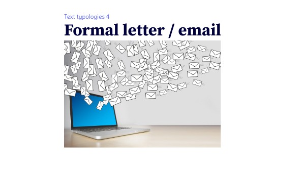 Formal letter / email