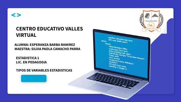 TIPOS DE VARIABLES ESTADISTICAS | Genially