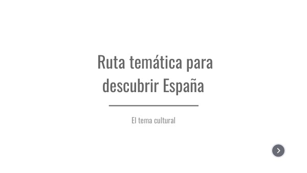 Ruta tematica | Genially