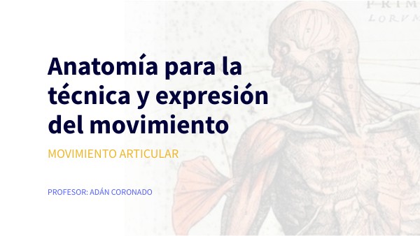 Movimiento articular | Genially