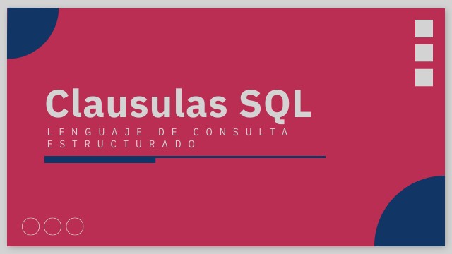 Clasulas SQL