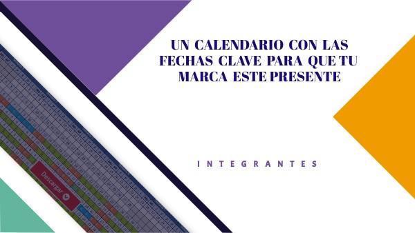 Articulo, calendario con fechas claves