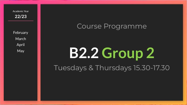B2 2 Group 2 Genially