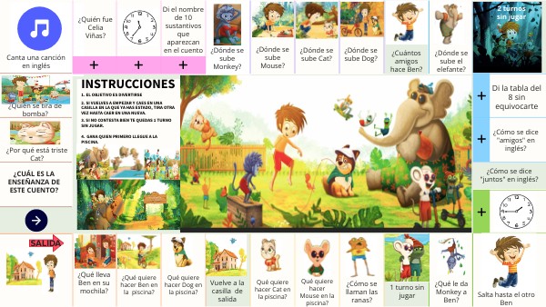Juego Tablero CUENTO | Genially
