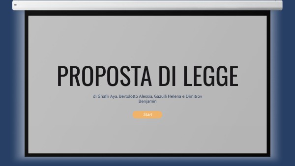 Proposta di Legge. | Genially