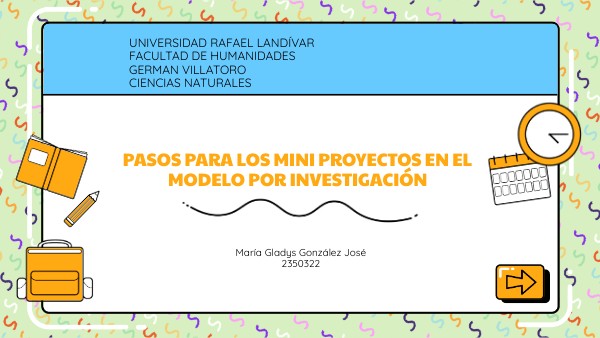 pasos para los minis proyectos | Genially