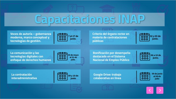Cursos INAP 2022
