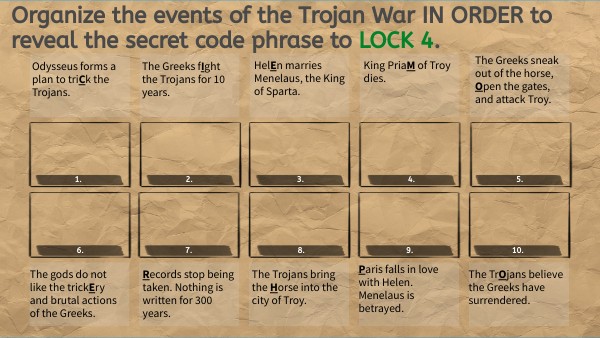 The Trojan War Lock 4 | Genially