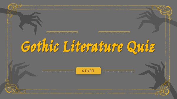 Gothic Literature Quiz Lock 3