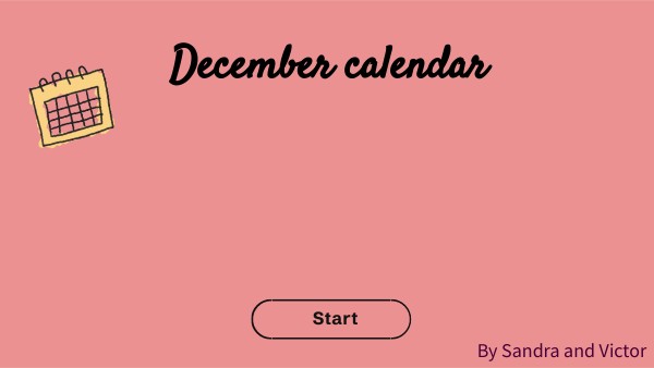 December calendar | Genially