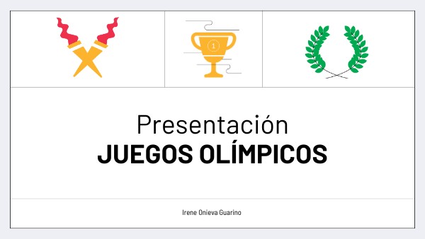 PRESENTACIÓN JUEGOS OLÍMPICOS | Genially