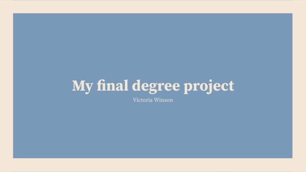 Final Major Project | Genially