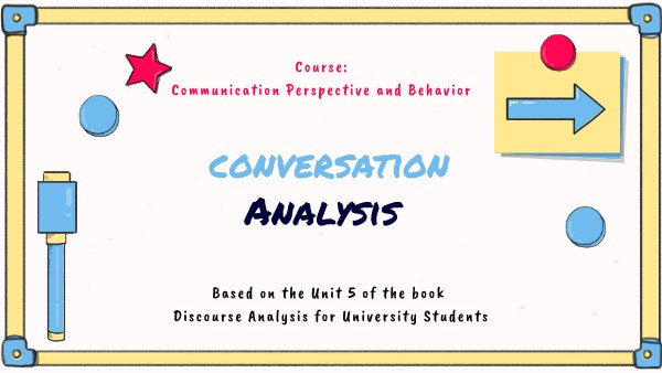 Conversation Analysis | Genially