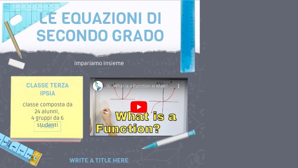 le equazioni di secondo grado
