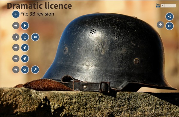 DRAMATIC LICENCE con sonido | Genially