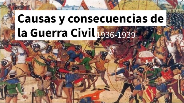 Causas y consecuencias de la guerra civil | Genially