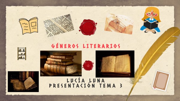 PRESENTACIÓN TEMA 3 LENGUA LUCÍA LUNA