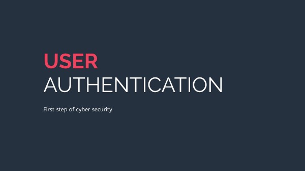 User Authentication