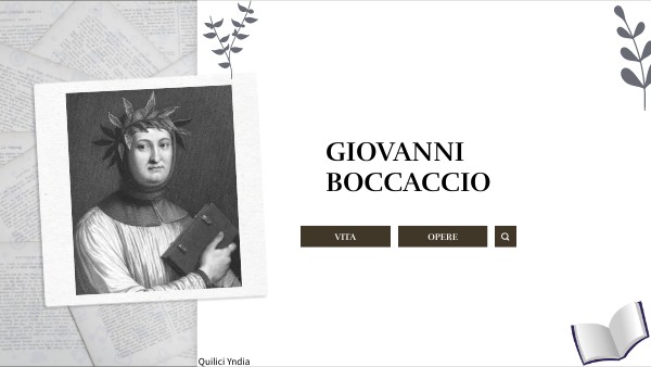 GIOVANNI BOCCACCIO | Genially