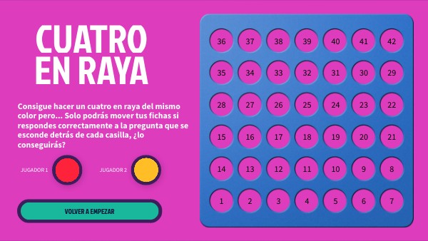 FRACCIONES ¡JUGAMOS A CUATRO EN RAYA!