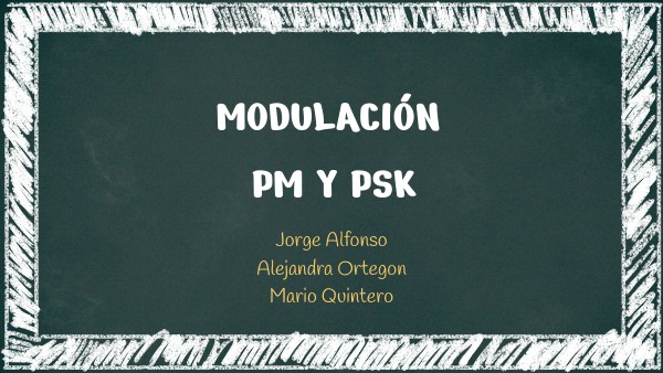 MODULACION PM Y PSK