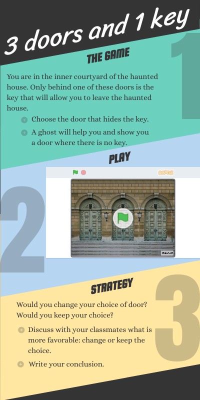 3 doors and 1 key