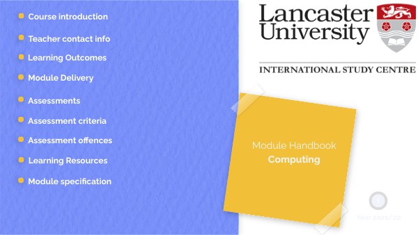 Module Handbook Computing | Genially