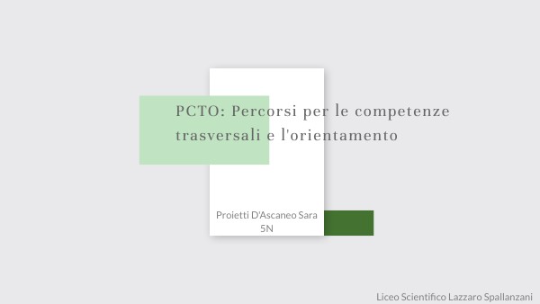 Presentazione pcto