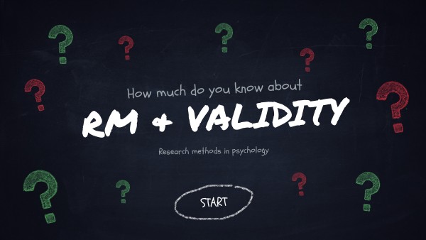 validity and RM | Genially